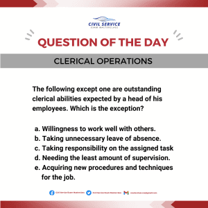 CLERICAL OPERATIONS #1 – Board Exams PH