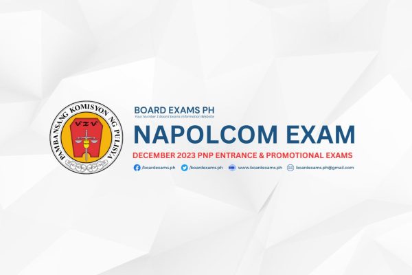 DECEMBER 2023 NAPOLCOM EXAM: Requirements and Application – Board Exams PH