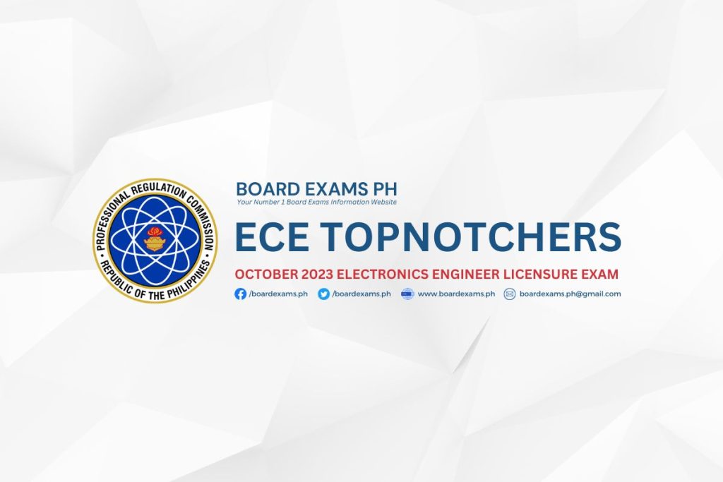 TOPNOTCHERS: October 2023 Electronics Engineer Licensure Exam (ECE ...