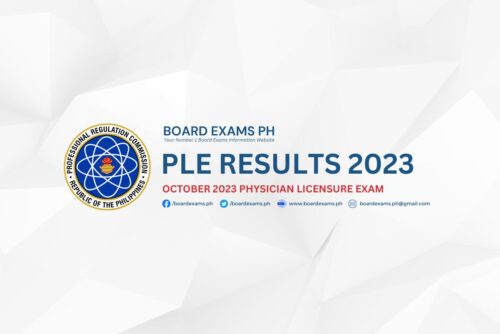 PLE RESULTS: October 2023 Physician Licensure Exam List of Passers ...