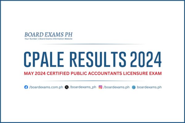CPALE RESULTS: May 2024 Certified Public Accountant Licensure Exam List ...