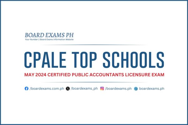 PERFORMANCE OF SCHOOLS: May 2024 Certified Public Accountant Licensure ...