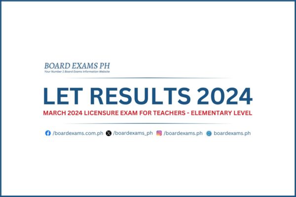 LET RESULTS (Elementary Level): March 2024 Licensure Exam for Teachers ...