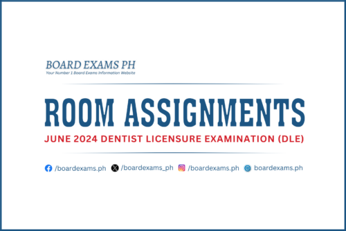 ROOM ASSIGNMENTS – Board Exams PH