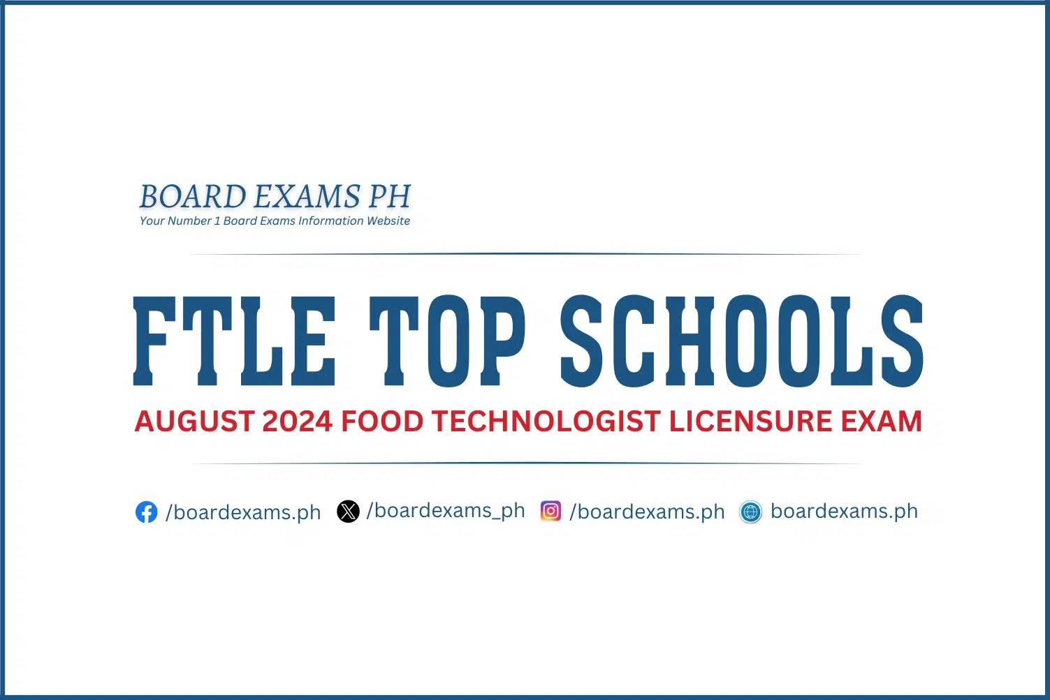 TOP SCHOOLS – Board Exams PH
