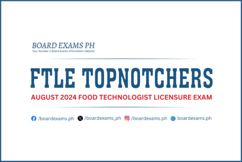 TOPNOTCHERS: August 2024 Food Technologist Licensure Exam (FTLE ...