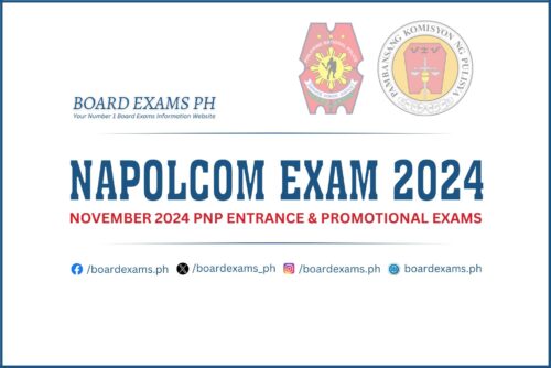 NOVEMBER 2024 NAPOLCOM EXAM: Requirements and Application – Board Exams PH