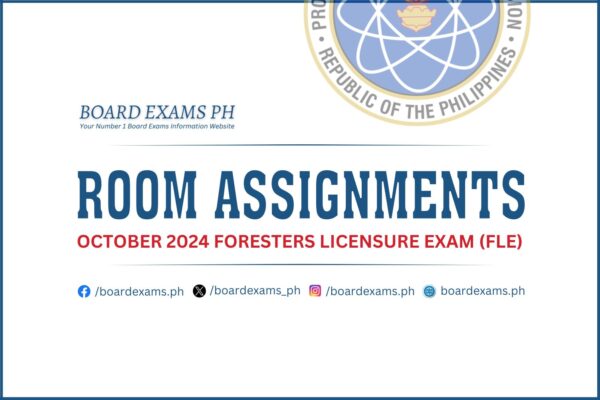ROOM ASSIGNMENTS: October 2024 Foresters Licensure Exam (FLE) – Board ...