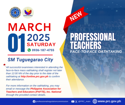 OATH-TAKING: September 2024 Licensure Exam for Teachers (LET) – Board ...