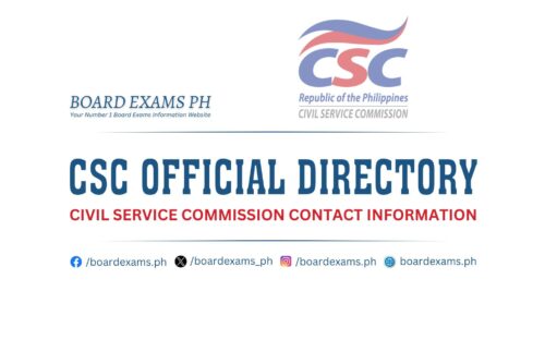 Civil Service Commission (CSC) Regional Offices Directory – Board Exams PH