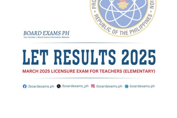 LET RESULTS (Elementary Level): March 2025 Licensure Exam for Teachers ...