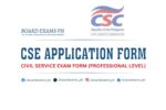 APPLICATION FORM (Professional Level): Civil Service Exam Application ...