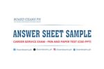 FREE DOWNLOAD: Answer Sheet Sample For Civil Service Exam (Downloadable ...