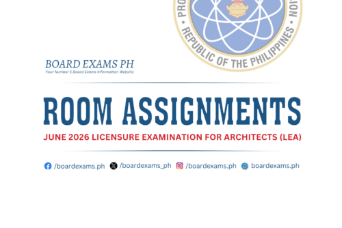 ROOM ASSIGNMENTS: June 2026 Licensure Examination for Architects (LEA ...
