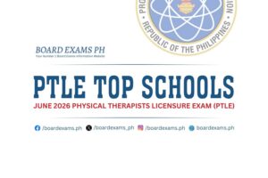 PERFORMANCE OF SCHOOLS: June 2026 Physical Therapists Licensure Exam ...